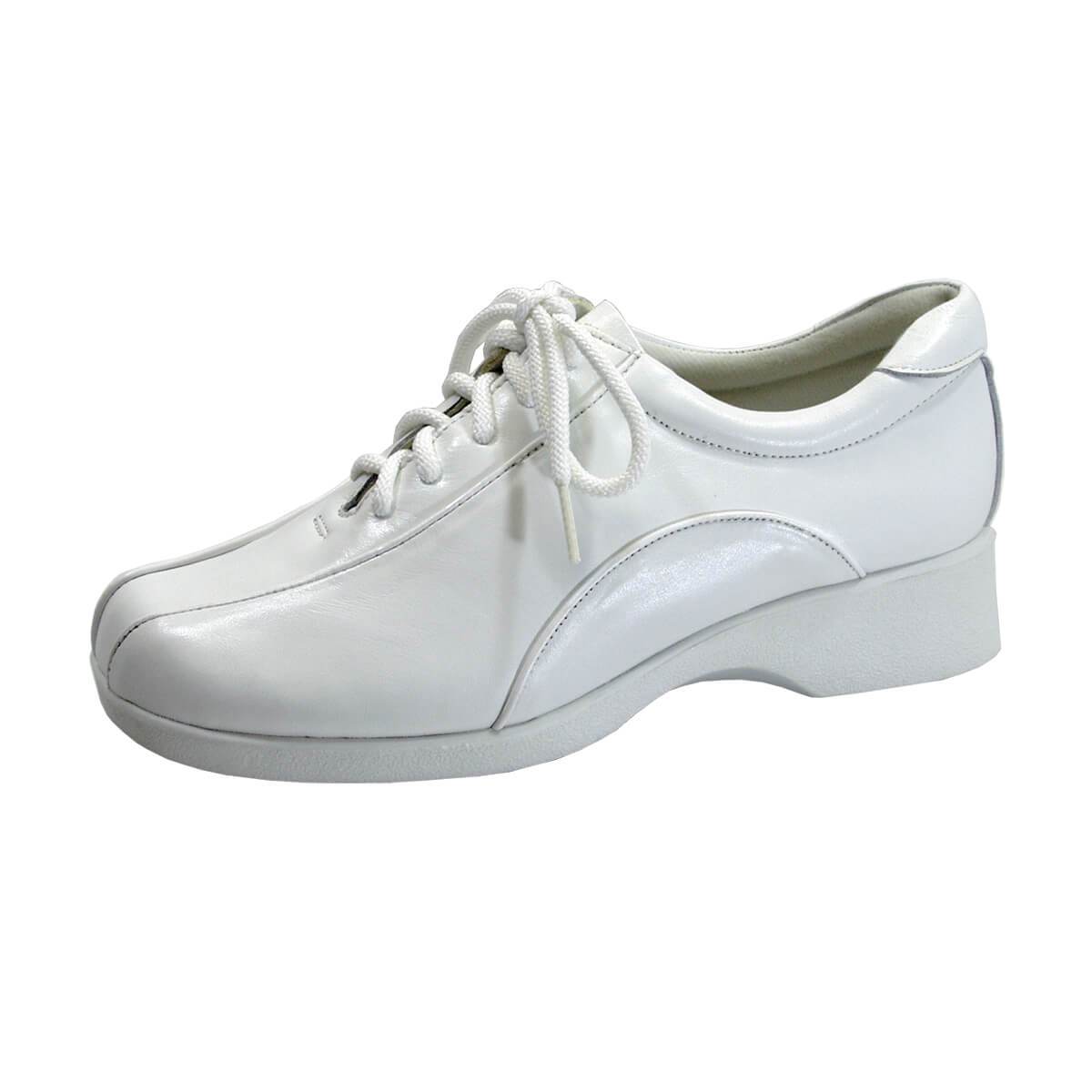 24 HOUR COMFORT Brisa Women's Wide Width Leather Lace-Up Shoes – FootwearUS